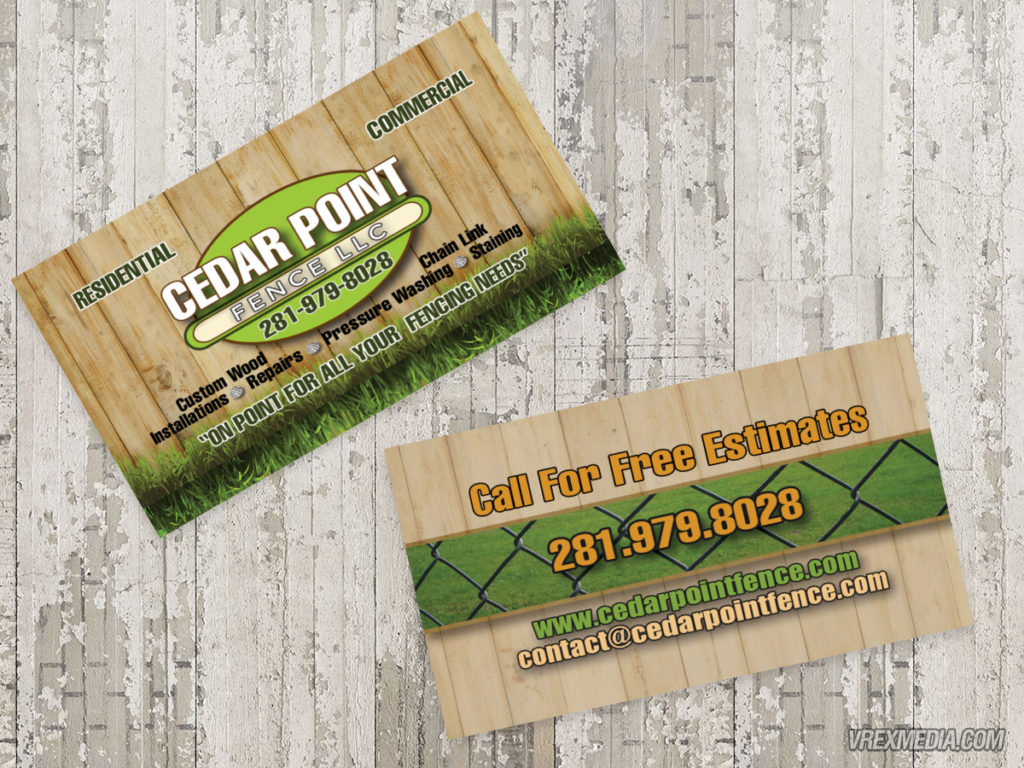 Business Card Design - Cedar Point Fencing