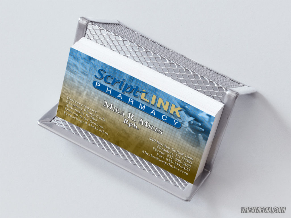 Business Card Design - Scriptlink Pharmacy