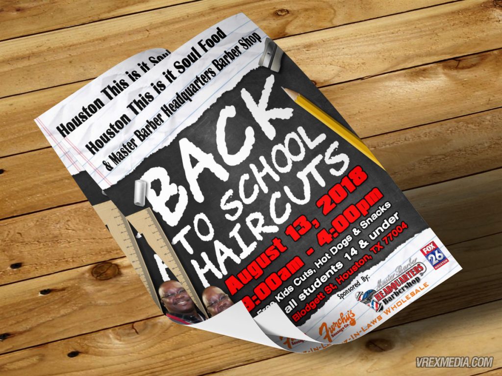 Flyer Design - Back To School Cuts 2018