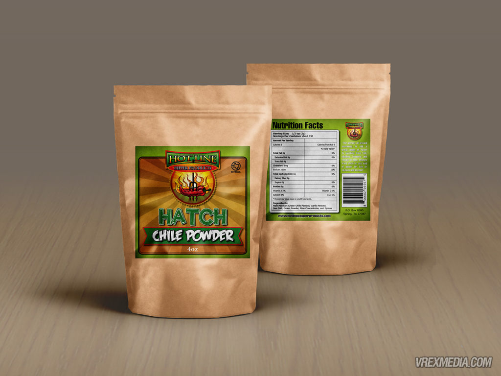 Product Packaging - Chili Powder Label